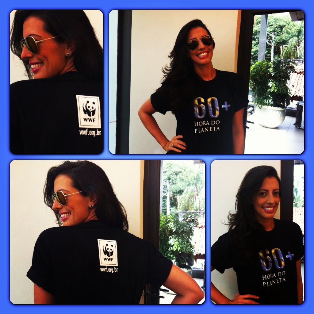Tati Monteiro de Barros veste a camisa da Hora do Planeta | WWF Brasil